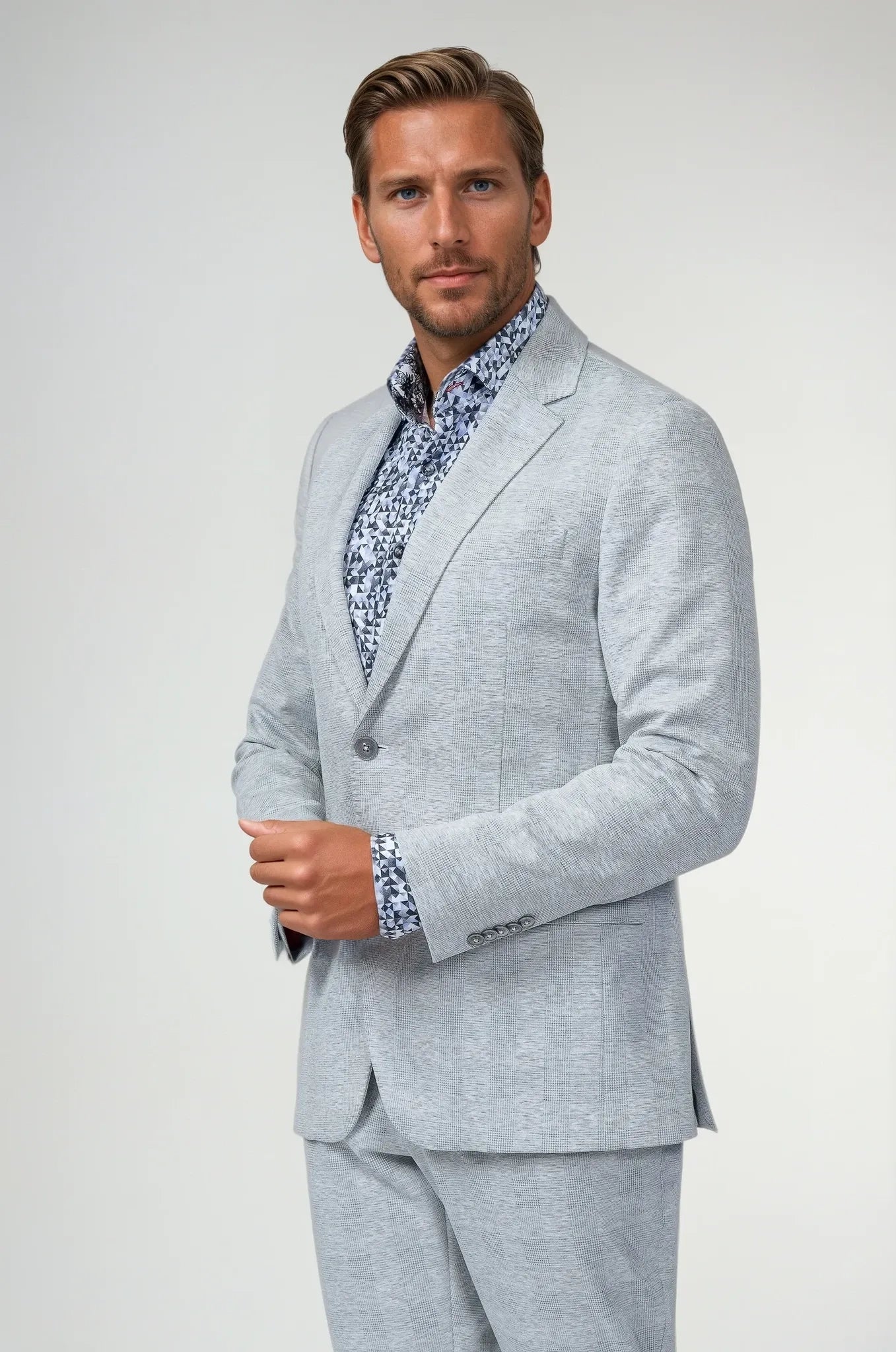 Norfolk Grey Plaid Stretch Suit – 7 Downie St.®